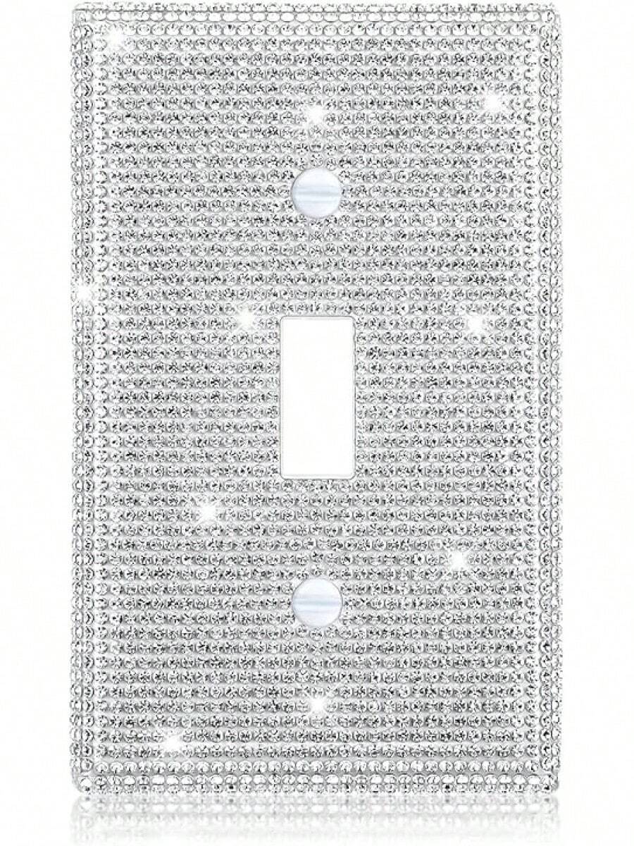 Light Switch Cover, Rhinestones Wall Plates Cover, Single Toggle Outlet ...