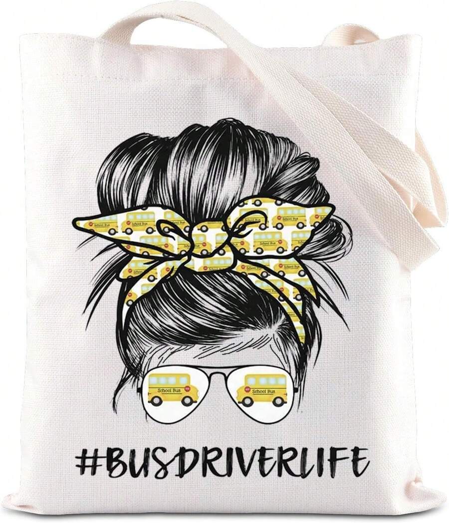 FOTAP School Bus Driver Gift Bus Driver Life Tote Bag Driver ...