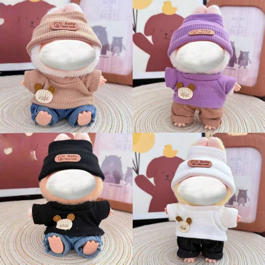 17CM LABUBU Doll Clothes, 1st/2nd/3rd Generation Vinyl Figurine ...