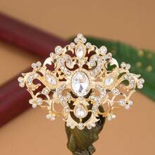 1pc Classical Middle Eastern Turkish Women Brooch, Rhinestone Inlaid ...