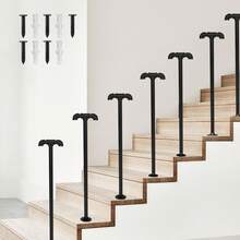 T-ZBDZ nnen-Treppengeländer, schwarzes T-förmiges Geländer ...