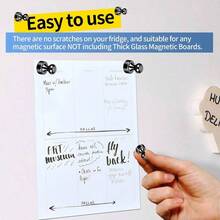 12Pack Fridge Magnets, Black Metal Magnets, Strong Push Pin Magnets For ...