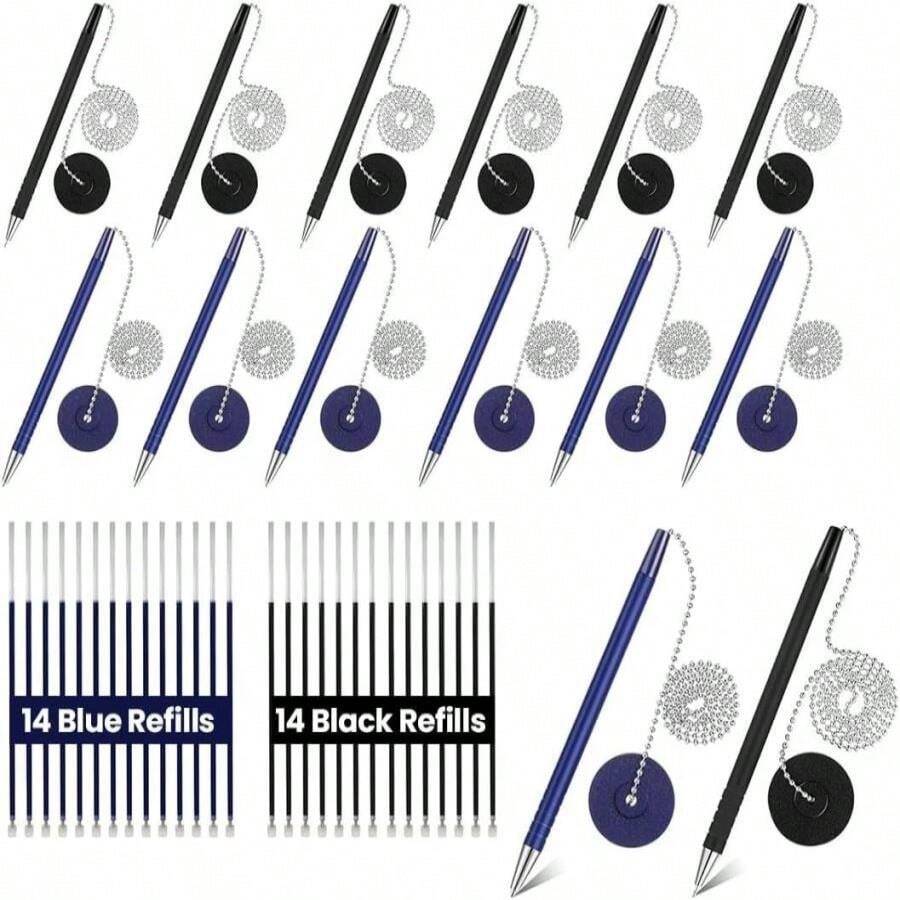 Uwaomah Secure Pen With Adhesive Pen Chain Holder 23-Inch Chain (21 ...