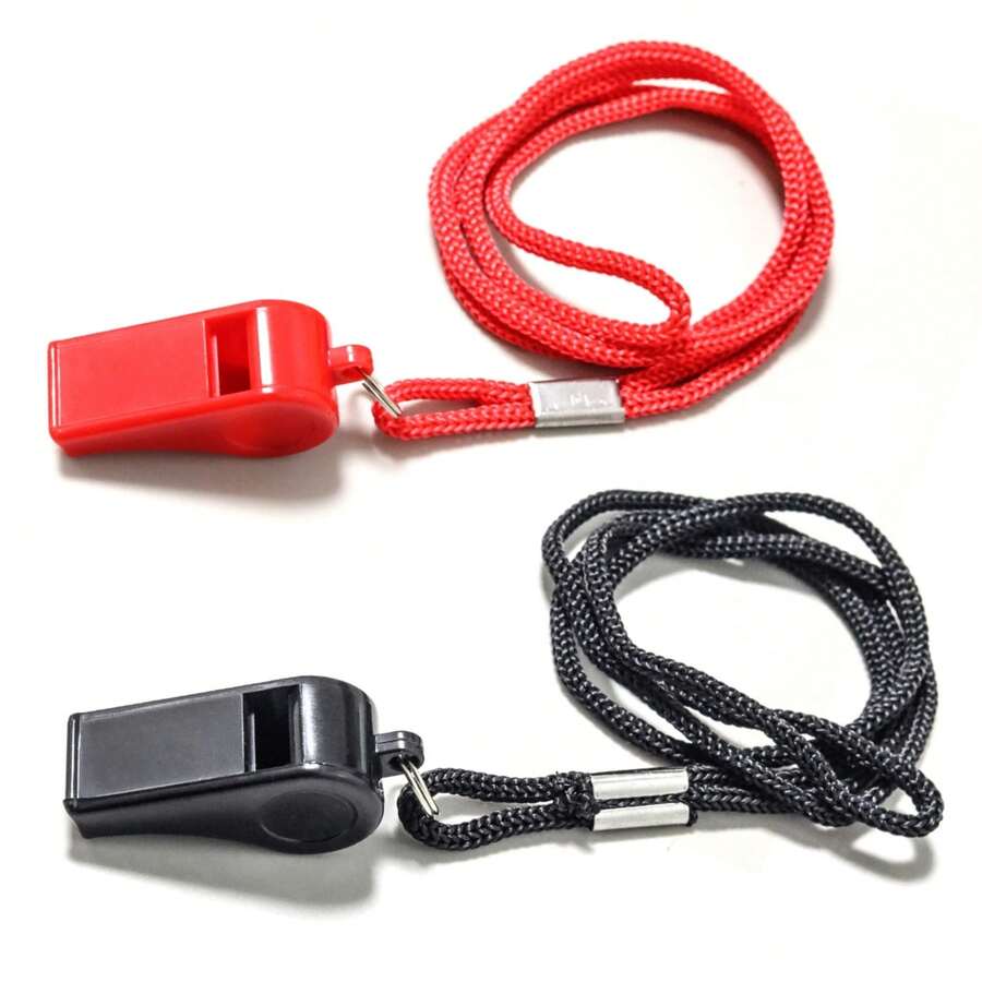 Loud Emergency Whistle With Lanyard For Sports, Training, Outdoor ...