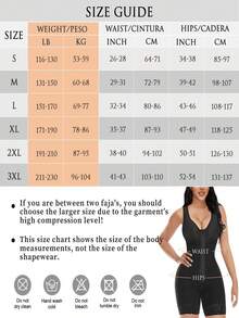 High Compression Full Body Shapewear With Hook And Eye Front Closure ...
