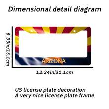 1 Piece Arizona Flag Aluminum License Plate Frame, Universal Size ...