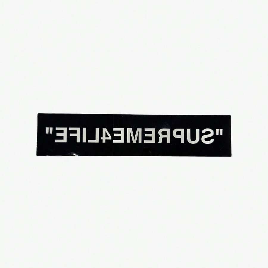 Supreme Sticker 'Supreme 4 Life' Black (FW24) | aktuelle Trends ...