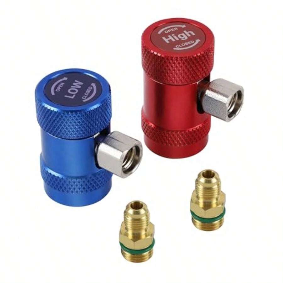 R1234yf Quick Coupler Adapter Set 1 4 In High And Low Pressure ...