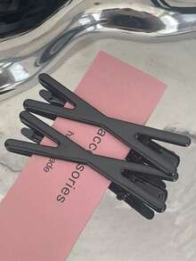 12pcs Y2K Back To School Candy Color Hair Clips, Pink, White, Rose Red ...