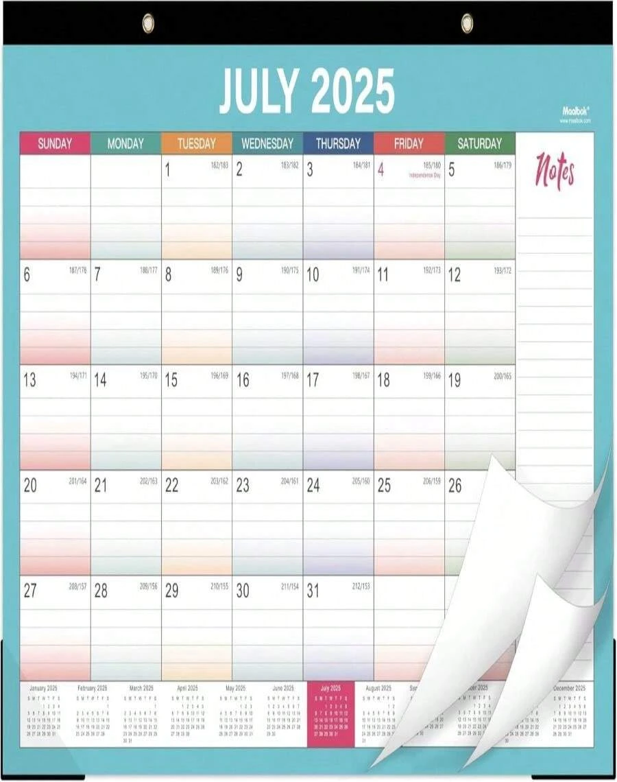 Calendario de escritorio 2025-2026 - Calendario de escritorio mensual 2025-2026, jul 2025 - 2026 ...