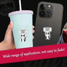 Cat Grammar Reminder Decal - Apostrophe Plural Education Sticker For ...