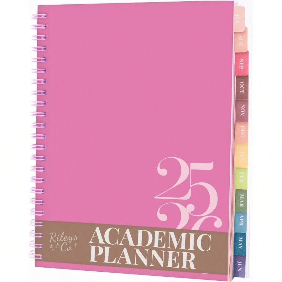 Rileys Academic Planner 20252026 Daily Weekly And Monthly Planner July ...