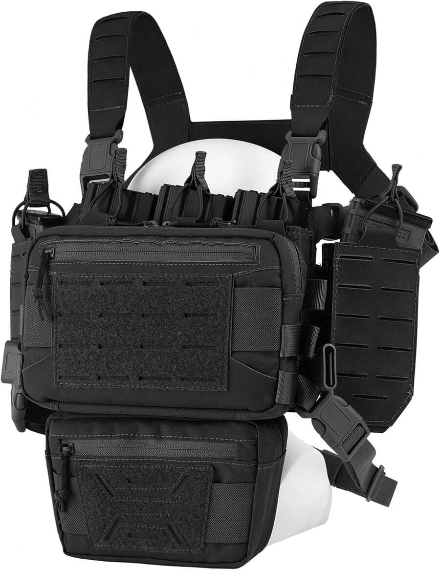 Chest Rig-Tactical Chest Rig,Molle Micro Fight Chest Rigs Adjustable ...
