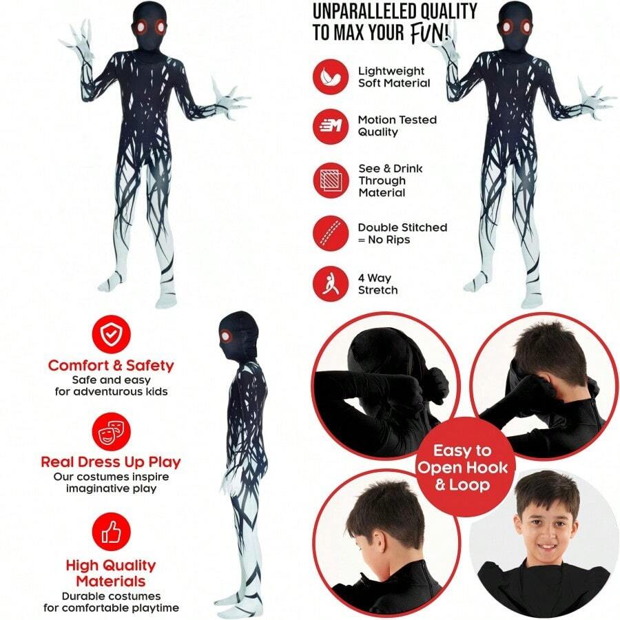 2025Zalgo Costume Scary Monster Costumes Boys Halloween Costume | SHEIN USA