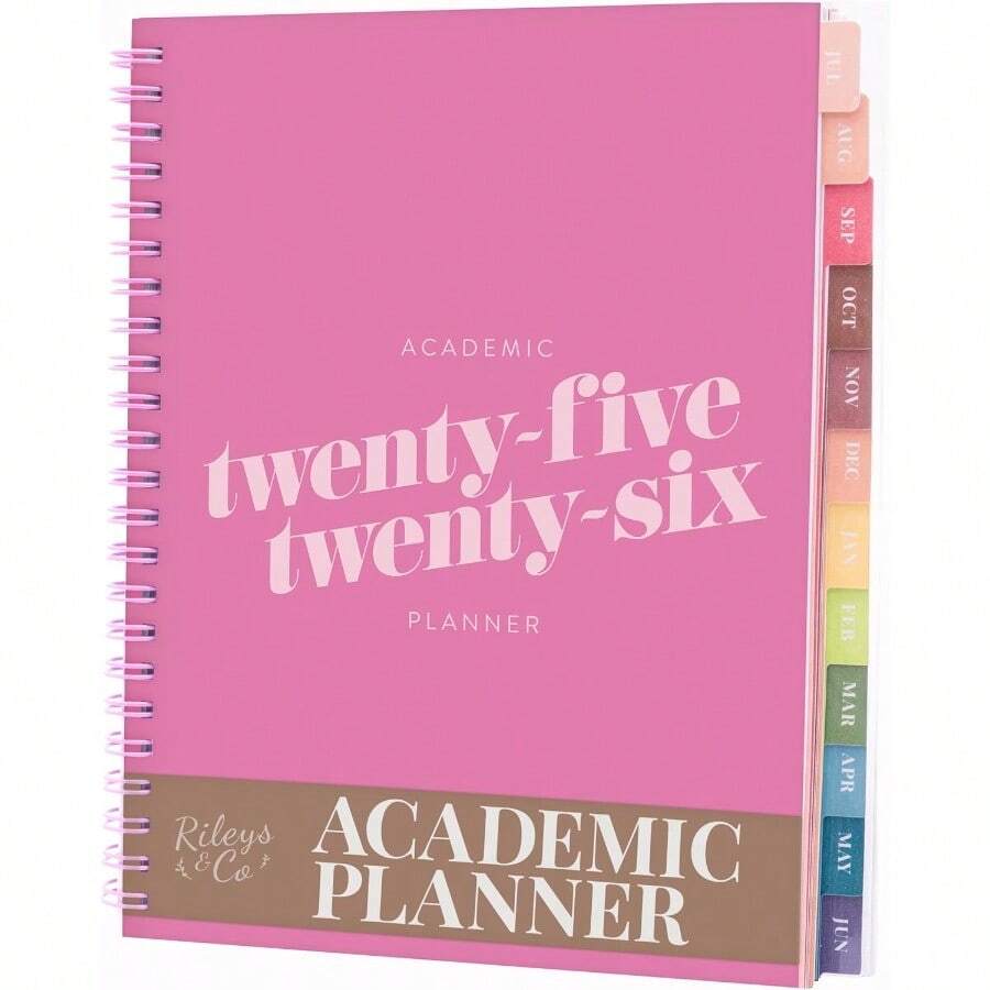 Rileys Academic Planner 20252026 Daily Weekly And Monthly Planner July ...
