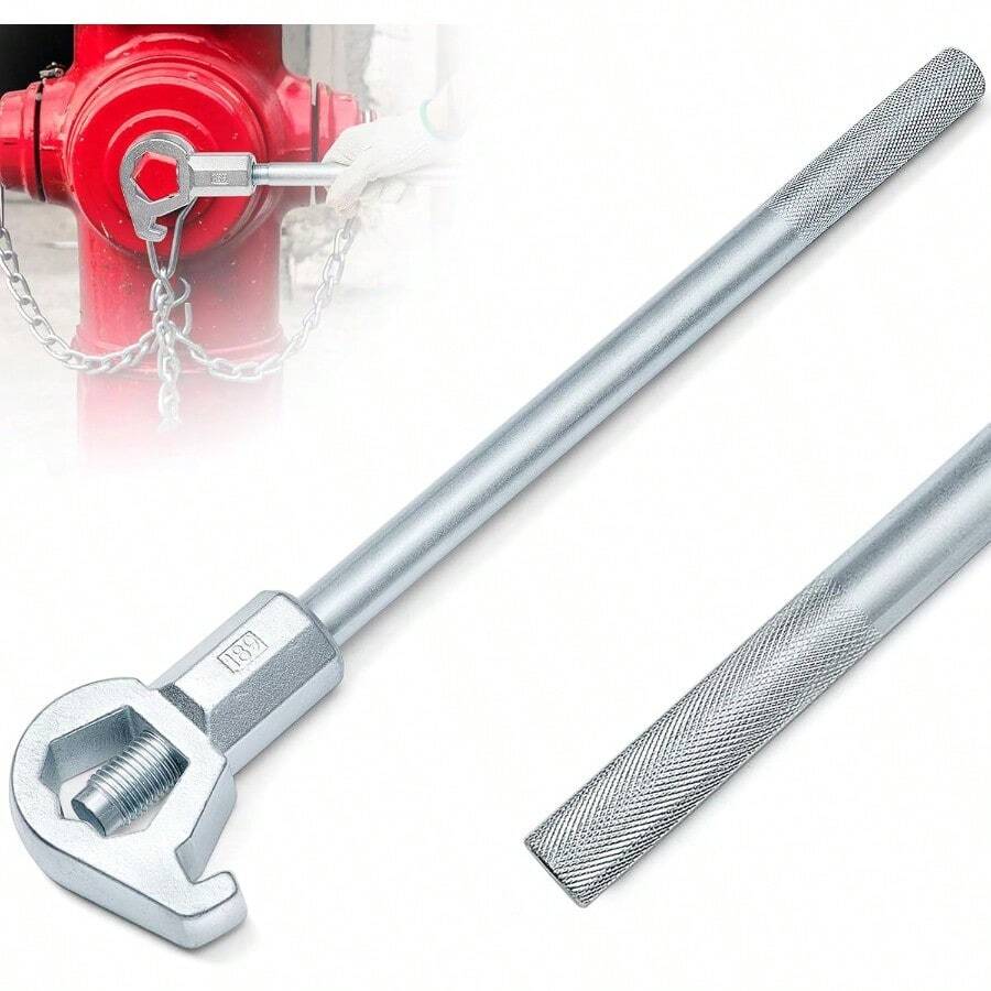 1 Pcs Fire Hydrant Wrench Tool Heavy Duty Adjustable Fits 11 2 To 6 ...