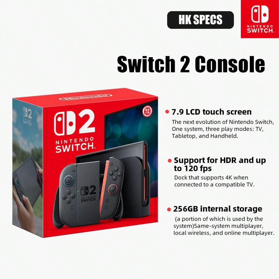Nintendo Switch 2 Console - Hong Kong Version | SHEIN Malaysia