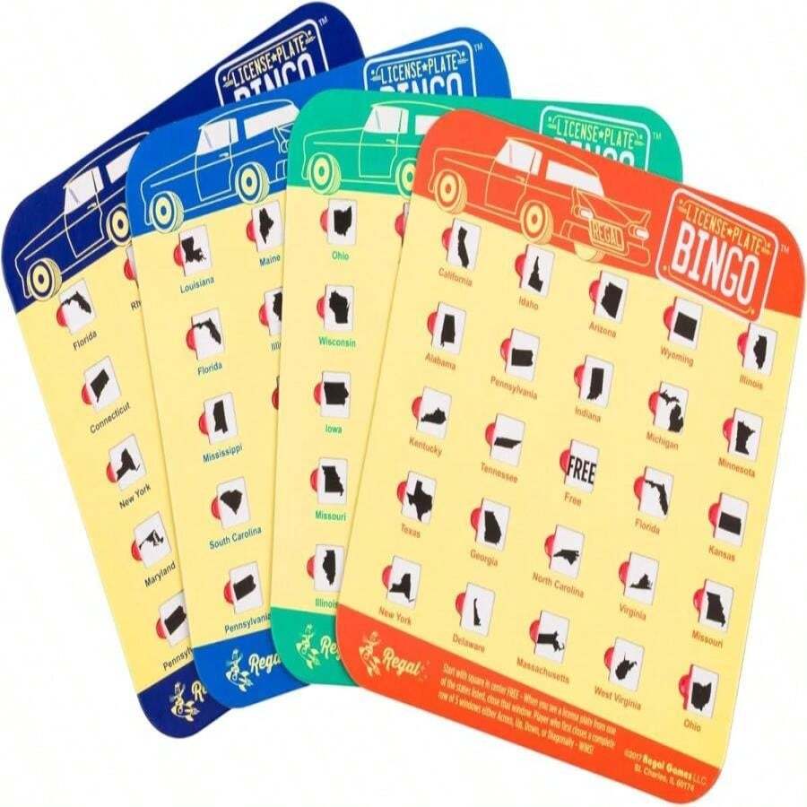 Regal Games Finger-Tip Shutter Bingo Cards With Sliding Windows ...