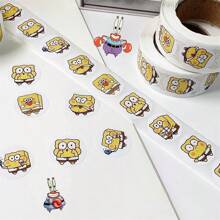 SPONGEBOB 500pcs SpongeBob SquarePants Sticker Roll Cartoon Sticker ...