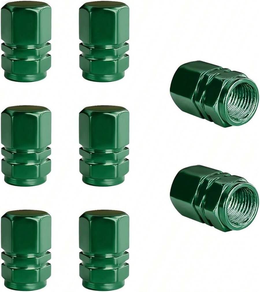 8 PCS Car Tire Caps, Anti-Corrosion Aluminum Alloy Stem Dust Caps With ...