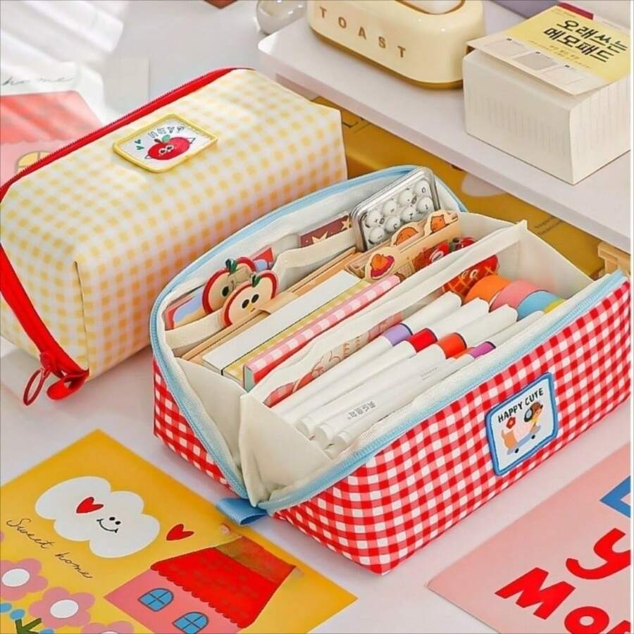 Prism Pencil Case Large Capacity Dopamine Cute Student Stationery Case ...
