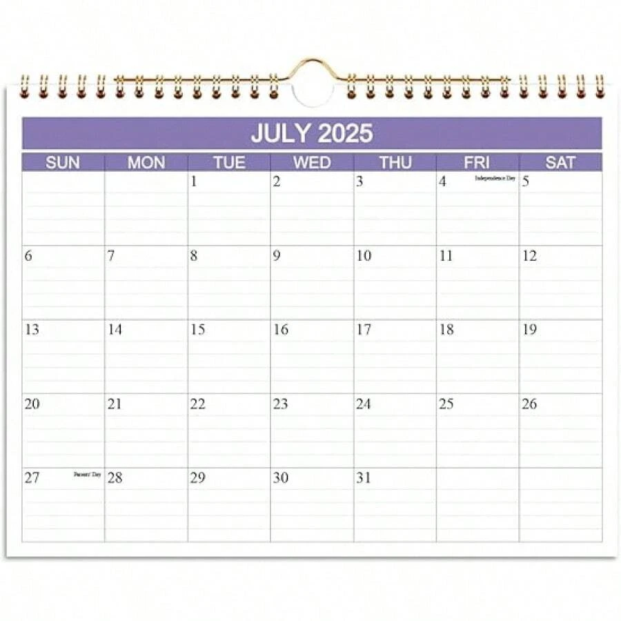 2025-2026 Calendar- Wall Calendar Runs From July 2025 To December 2026 ...