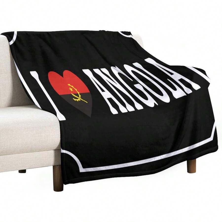 CustonCares Fuzzy Soft Blanket 50_x60_ I Love Angola Plush Fuzzy Cozy ...