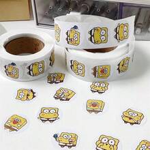SPONGEBOB 500pcs SpongeBob SquarePants Sticker Roll Cartoon Sticker ...