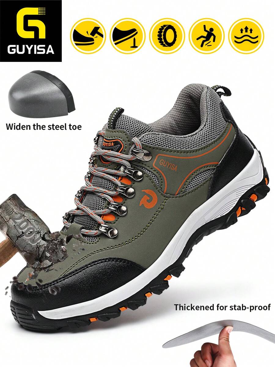 GUYISA 1 Pair Professional Safety Shoes, EU Standard Steel Toe Cap ...