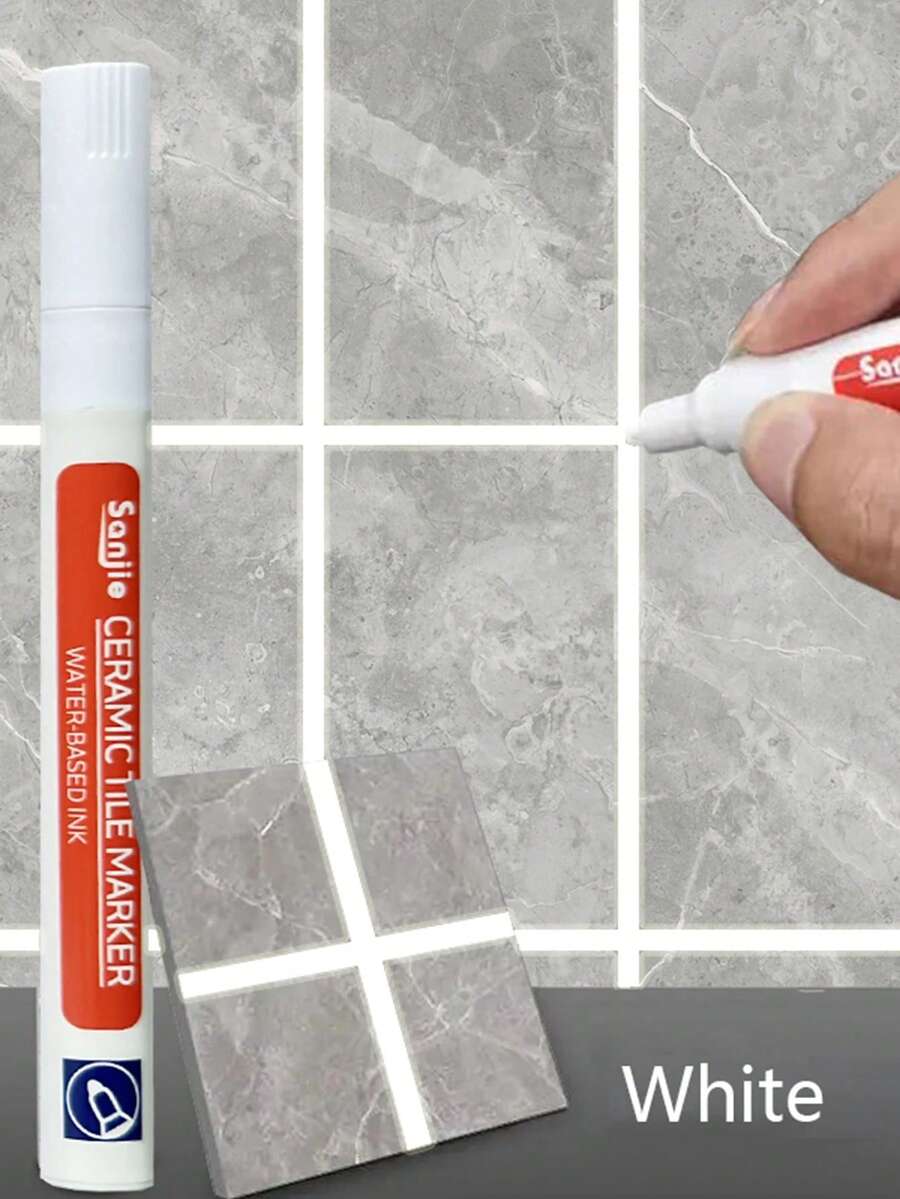 1 Pc Waterproof Tile Joint Repair Pen - White Refill Cartridge For ...