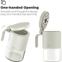 Glass Spice Jars MoistureProof Spice Containers With Spoons, Set Of 2 ...