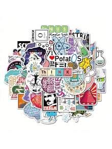 SCXXBSW 50pcs Laboratory Cartoon Graffiti Stickers In Anime Style ...