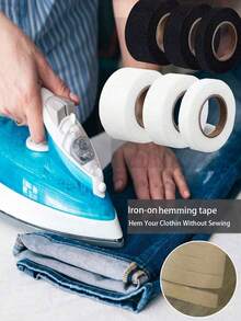 1 Roll Iron-On Hemming Tape Strong Adhesive Washable, Hot Melt Tape ...