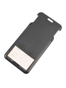 1Pc Simple Business Black Plastic Sliding Chest Pocket Clip ID Tag Name ...