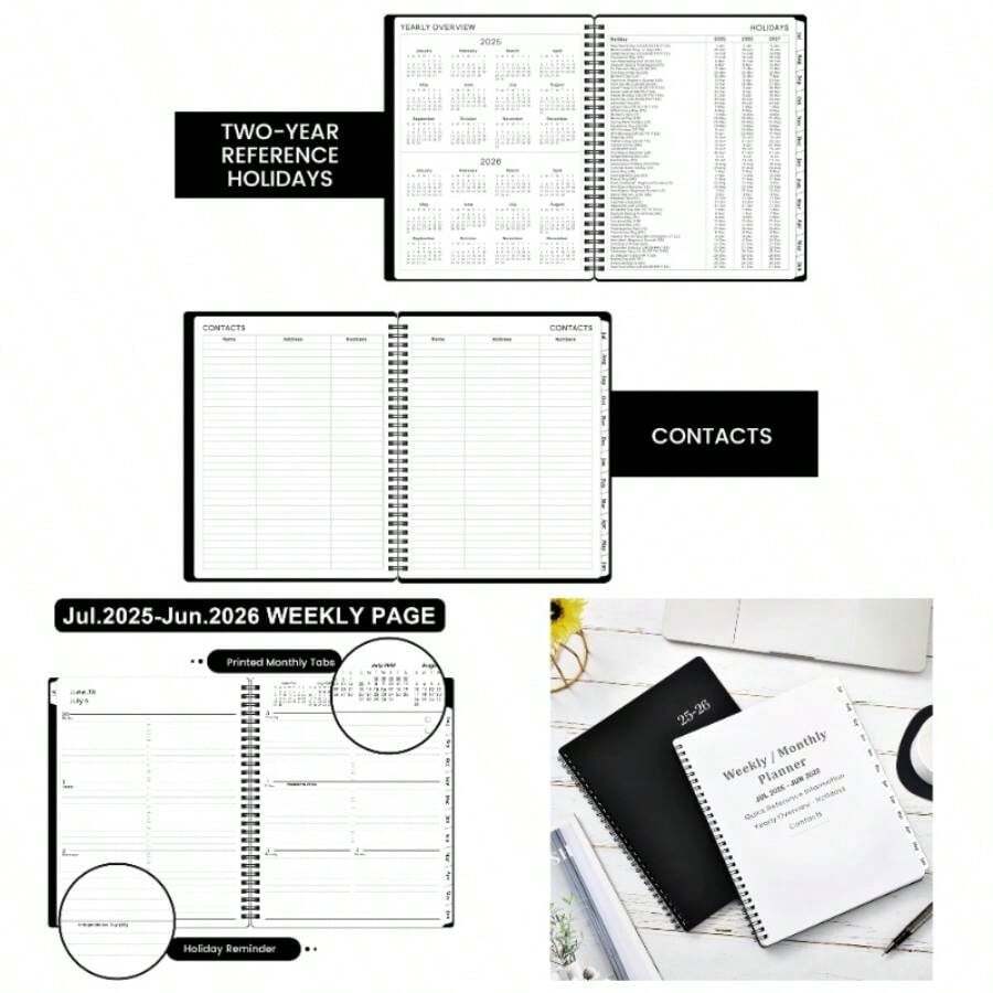 Planner 20252026 July 2025 June 2026 Planner, 20252026 Planner Weekly ...