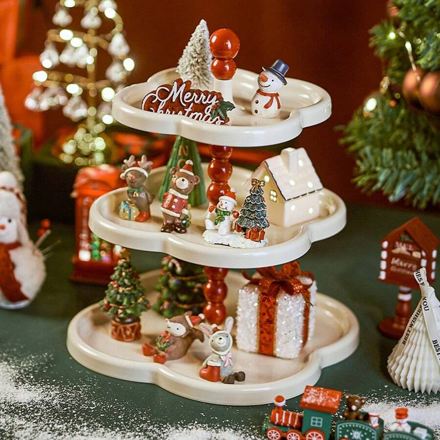 1pc Christmas Display Rack, Christmas Party Decoration Shelf, High ...