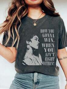 Lauryn Hill 90s Pattern Music Graphic T-Shirt, Singer Musical, Lauryn ...