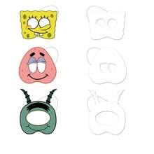 SpongeBob SquarePants 12pcs SpongeBob-Themed Glasses For Costume ...