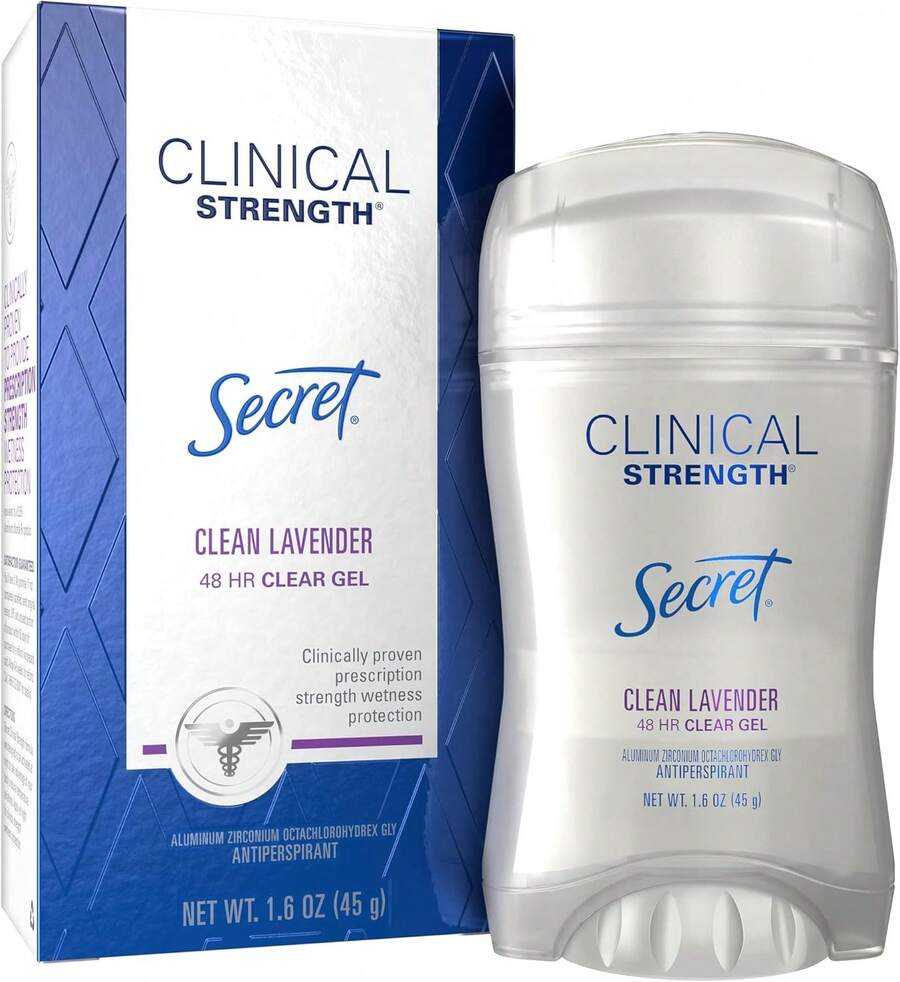 Secret Clinical Strength Clear Gel Antiperspirant & Deodorant,1.60 Oz ...