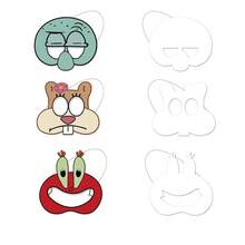 SpongeBob SquarePants 12pcs SpongeBob-Themed Glasses For Costume ...