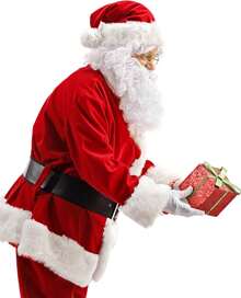 Men's Deluxe Santa Suit 11pcs. Adult Santa Claus Costume | SHEIN USA