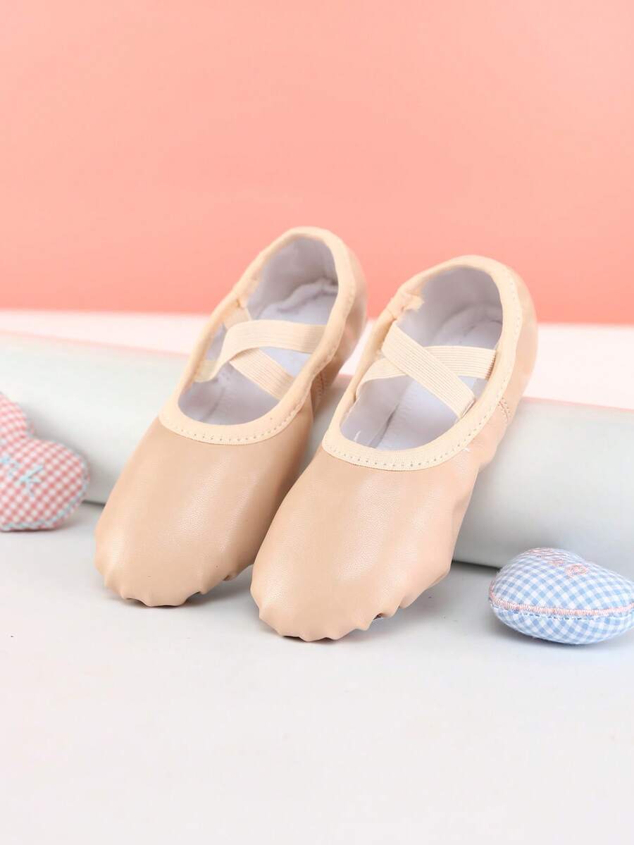 Children's PU-Leather Ballet Shoes, Girls Indoor Soft-Soled Dance Shoes, Practice Shoes, Flat ...