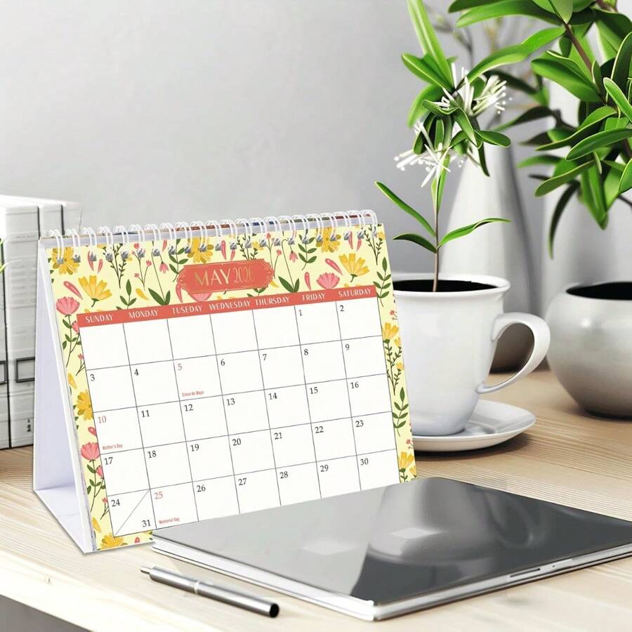 Desk Calendar 2025-12 Months Flip Desktop Calendar Small From July 2025 ...