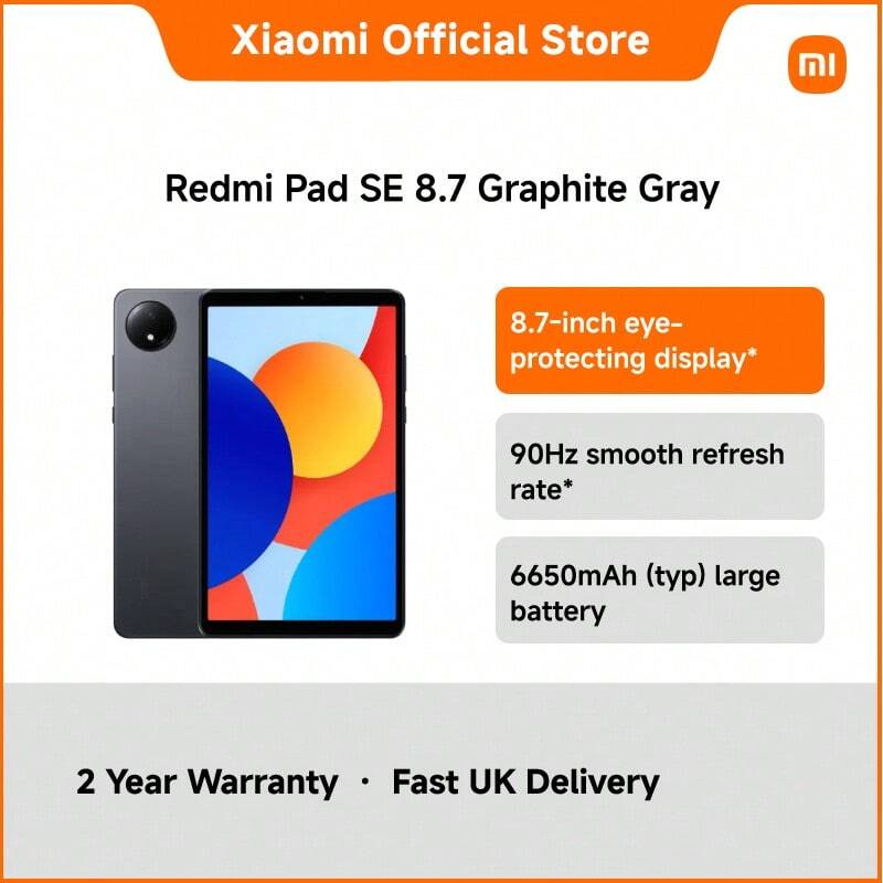 Redmi Pad SE 8.7" Tablet – Android Xiaomi HyperOS Tablet With 90Hz ...