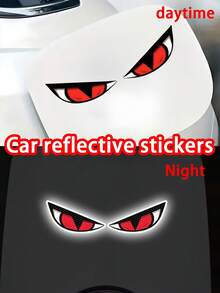 Red Eye Creative Reflective Stickers - Decals For Cars, Motorcycles ...