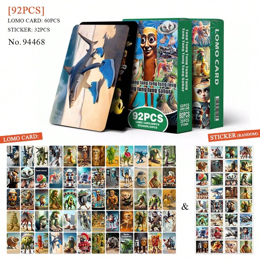 pokemon 92PCS Italian Brainrot Animals‌ TungTungTung Sahur, Tung Tung ...