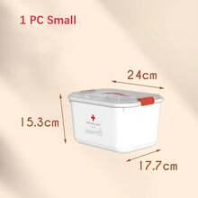 Large Capacity Medicine Box Portable Home First Aid Medical Kit Family ...