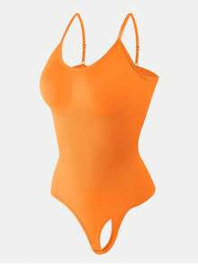 1 Stück Nahtloses formgebendes Damenbody mit String-Unterteil ...