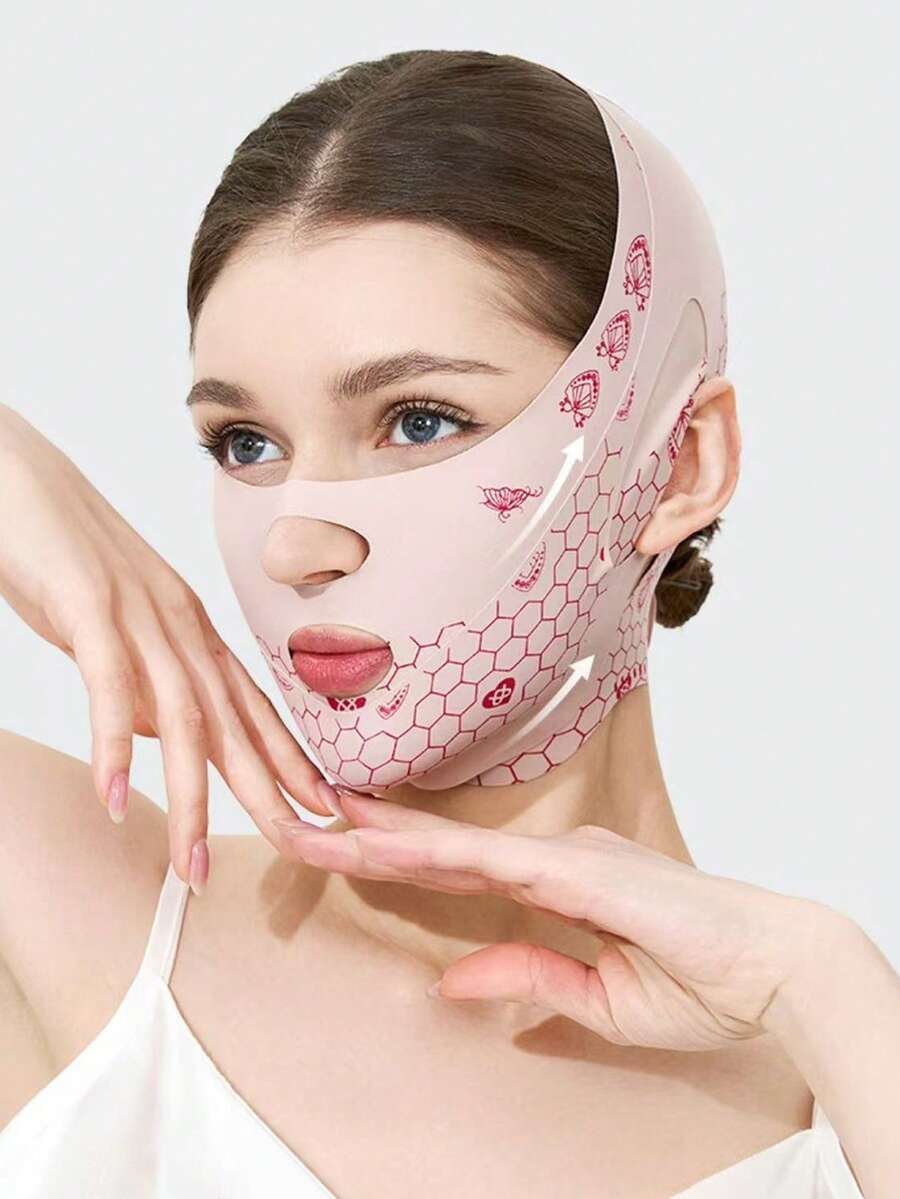 1 pezzo Maschera facciale rosa da donna, adatta per uso quotidiano ...