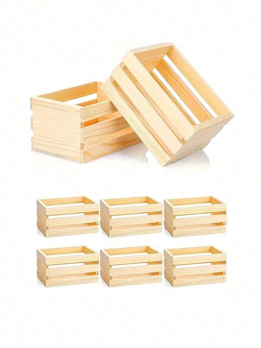 1/3pcs Small Wooden Storage Box, Suitable For Desktop Organization ...